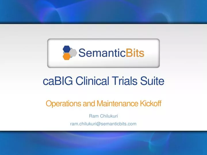 PPT - caBIG Clinical Trials Suite PowerPoint Presentation, free ...