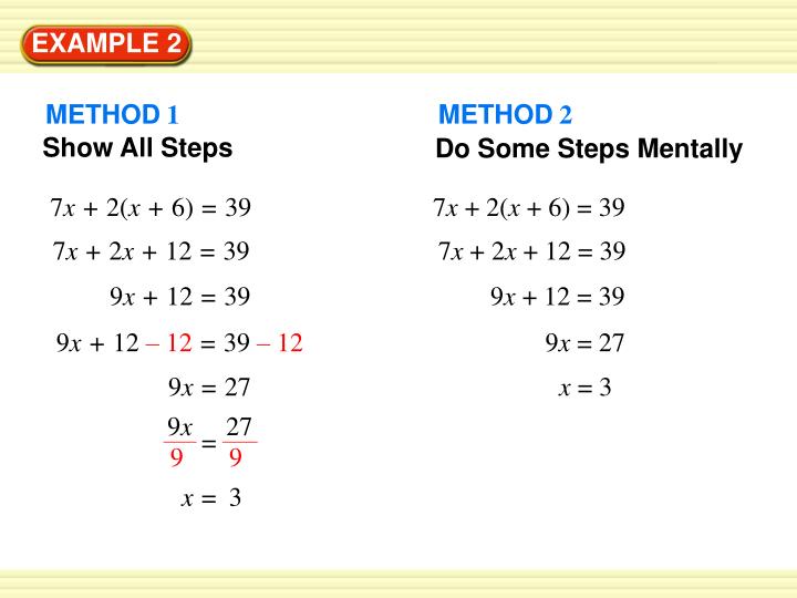 PPT - 2.4 Solve Multi-Step Equations PowerPoint Presentation - ID:2586493