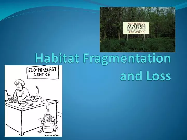 PPT - Habitat Fragmentation and Loss PowerPoint Presentation, free ...