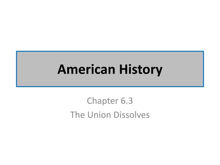 PPT - American History PowerPoint Presentation, free download - ID:2587357