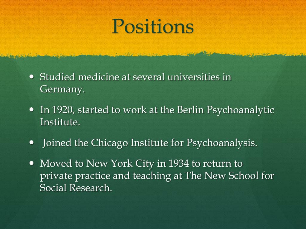 PPT - Karen Horney Psychoanalyst and Feminine Psychologist PowerPoint ...