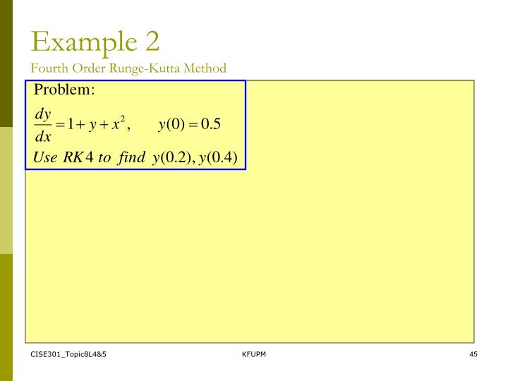 PPT - CISE301 : Numerical Methods Topic 8 Ordinary Differential ...