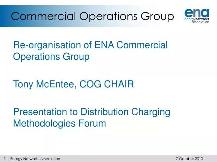 PPT - Commercial Operations Group PowerPoint Presentation, free ...