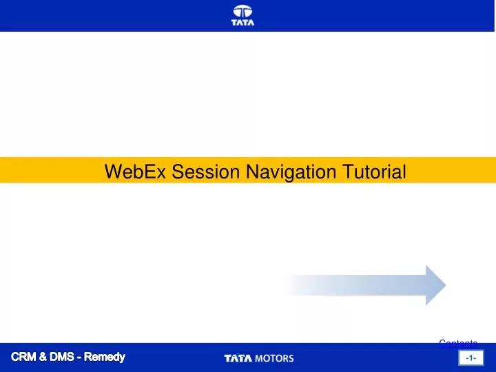 PPT - WebEx Session Navigation Tutorial PowerPoint Presentation, free ...