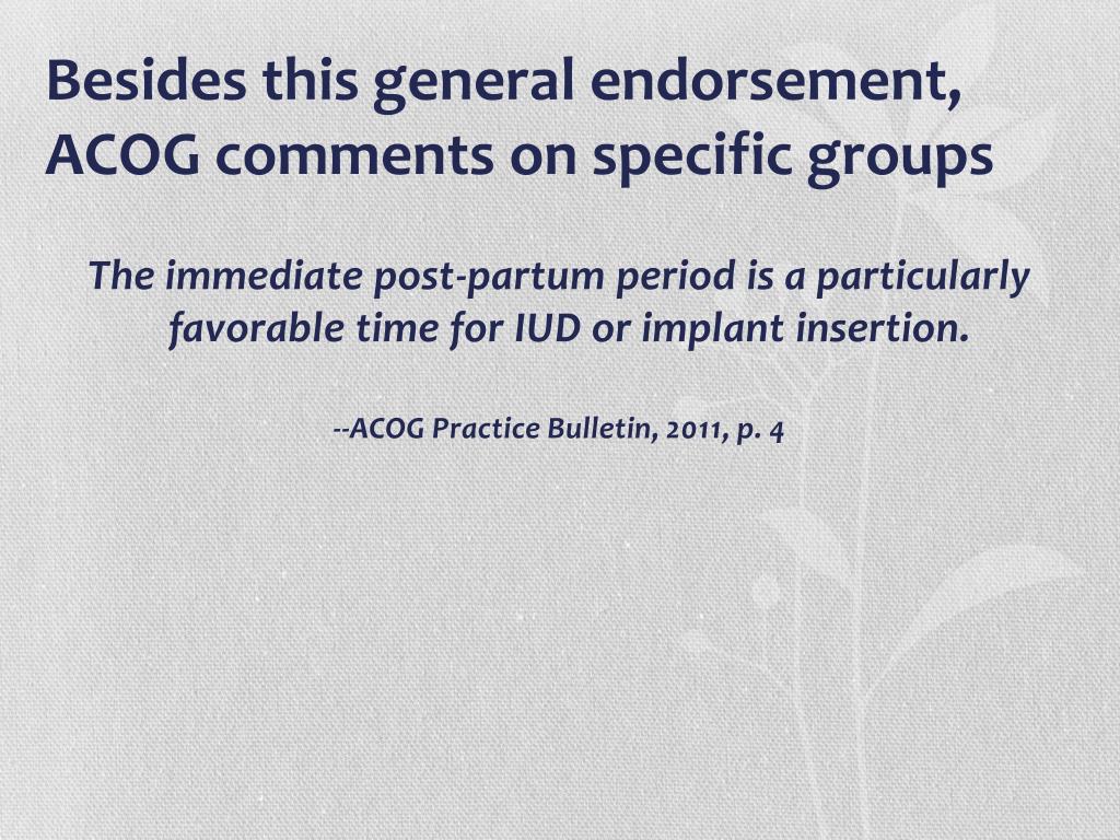 PPT - Perceived Contraindications to IUD and Implant Use Among Family ...