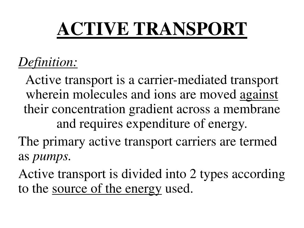 PPT - TRANSPORT ACROSS CELL MEMBRANE-ii (Guyton, 12 th Ed. (chapter 4 ...
