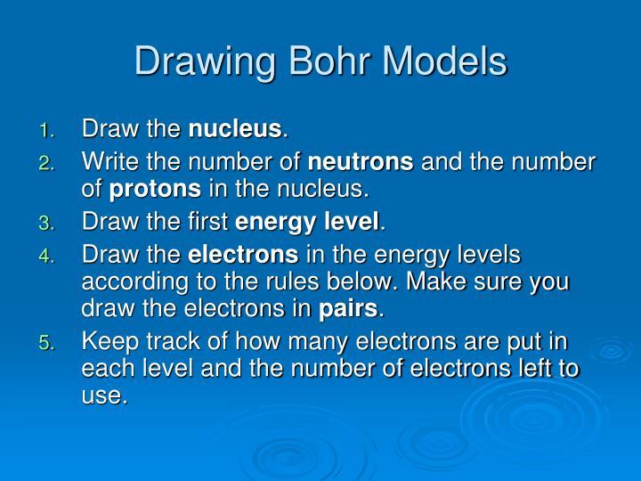PPT - Drawing Bohr Models PowerPoint Presentation - ID:2589471