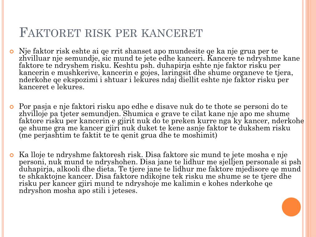 PPT - Kanceri i gjirit: epidemiologjia, faktoret risk dhe depistimi ...