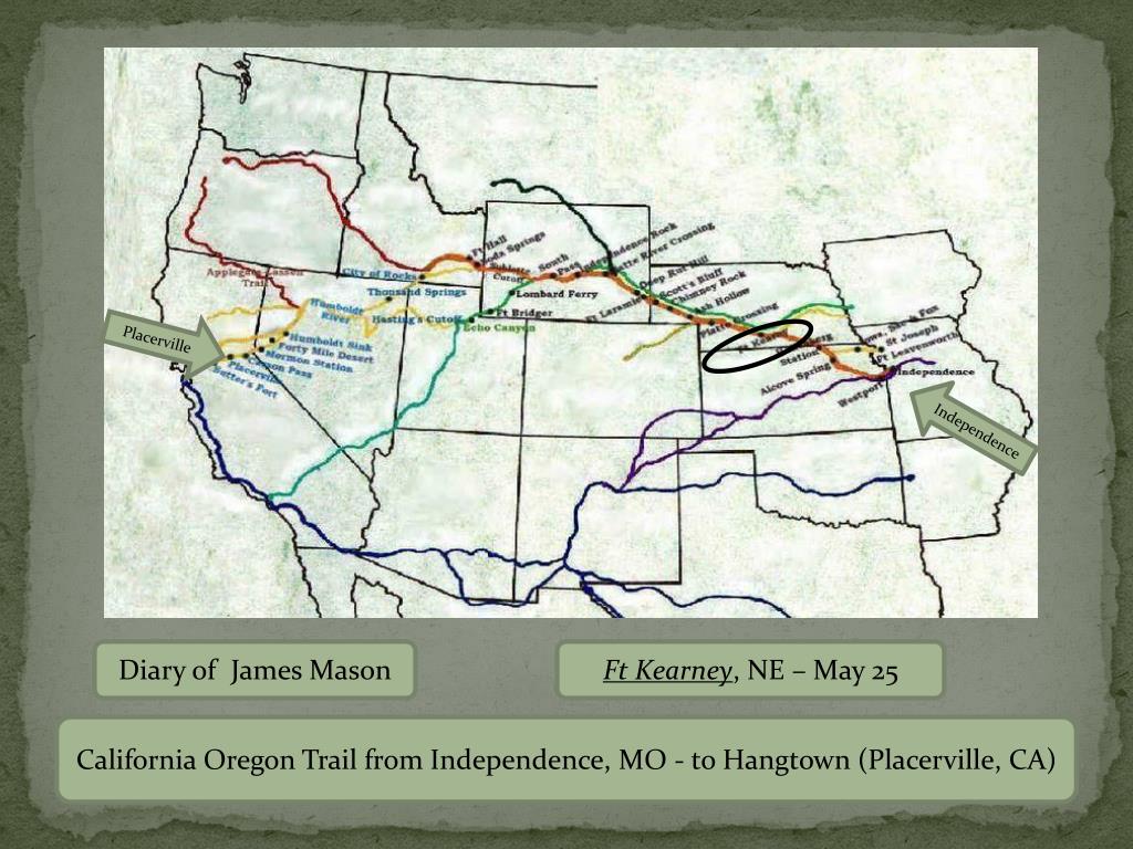 PPT - James Mason Diary FORT KEARNY, NE MAY 24, 1850 PowerPoint ...