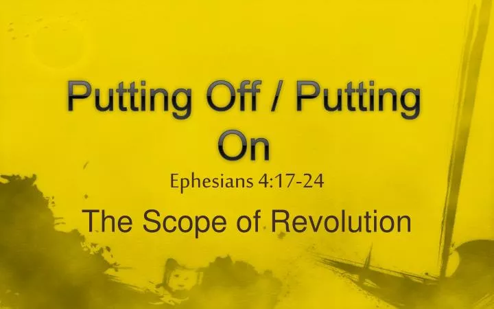 PPT - Putting Off / Putting On PowerPoint Presentation, free download ...