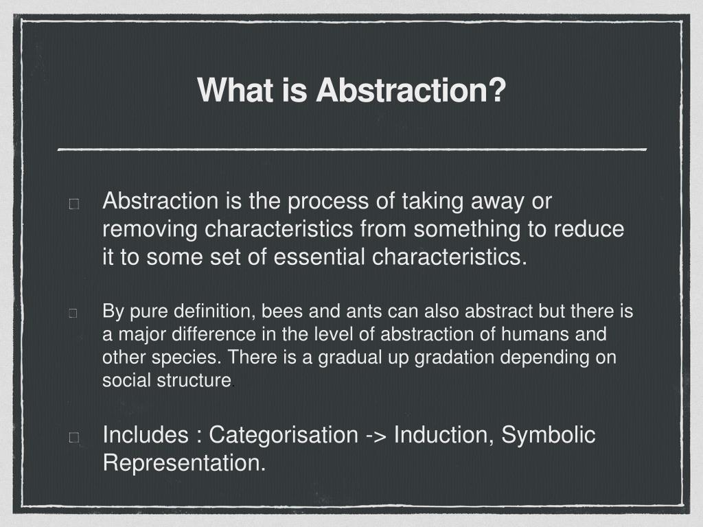 Ppt Evolution Of Abstraction Powerpoint Presentation Free Download