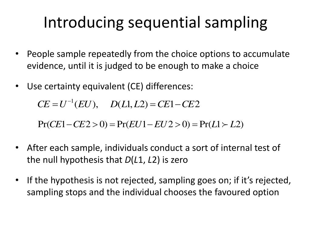 PPT - Sequential Expected Utility Theory: Sequential Sampling in ... PPT - Sequential Expected Utility Theory: Sequential Sampling in ...