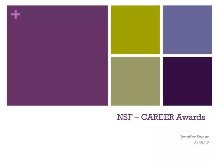 PPT - NSF – CAREER Awards PowerPoint Presentation, free download - ID ...