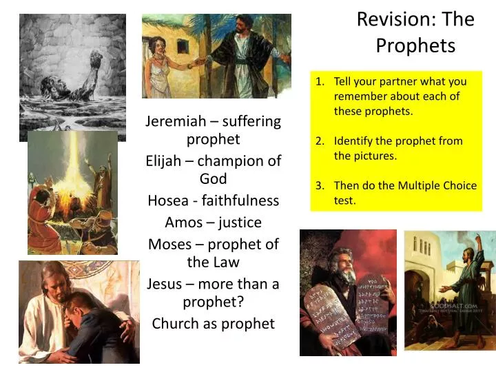 PPT - Revision: The Prophets PowerPoint Presentation, free download ...