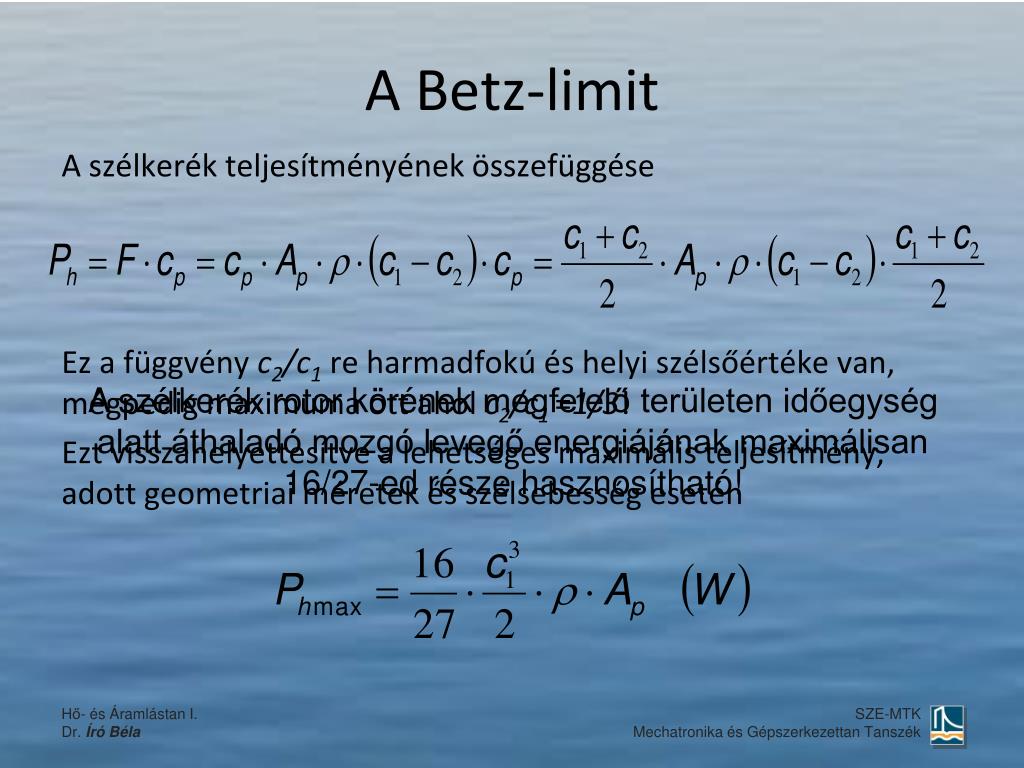 PPT - Az impulzus tétel alkalmazása (egyszerűsített propeller-elmélet ...