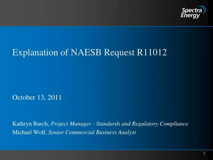 PPT - Explanation of NAESB Request R11012 PowerPoint Presentation, free ...