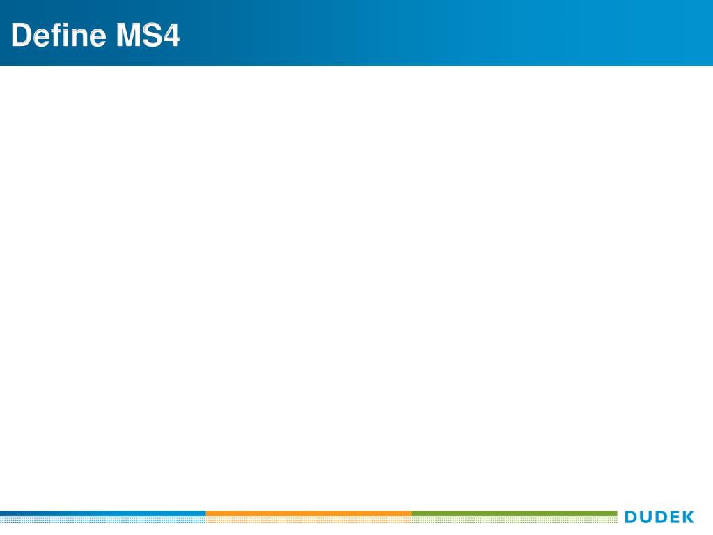 PPT - What Does MS4 Mean to You? A study of sewer and storm drain cross ...