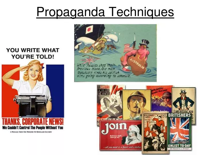 PPT - Propaganda Techniques PowerPoint Presentation, free download - ID ...