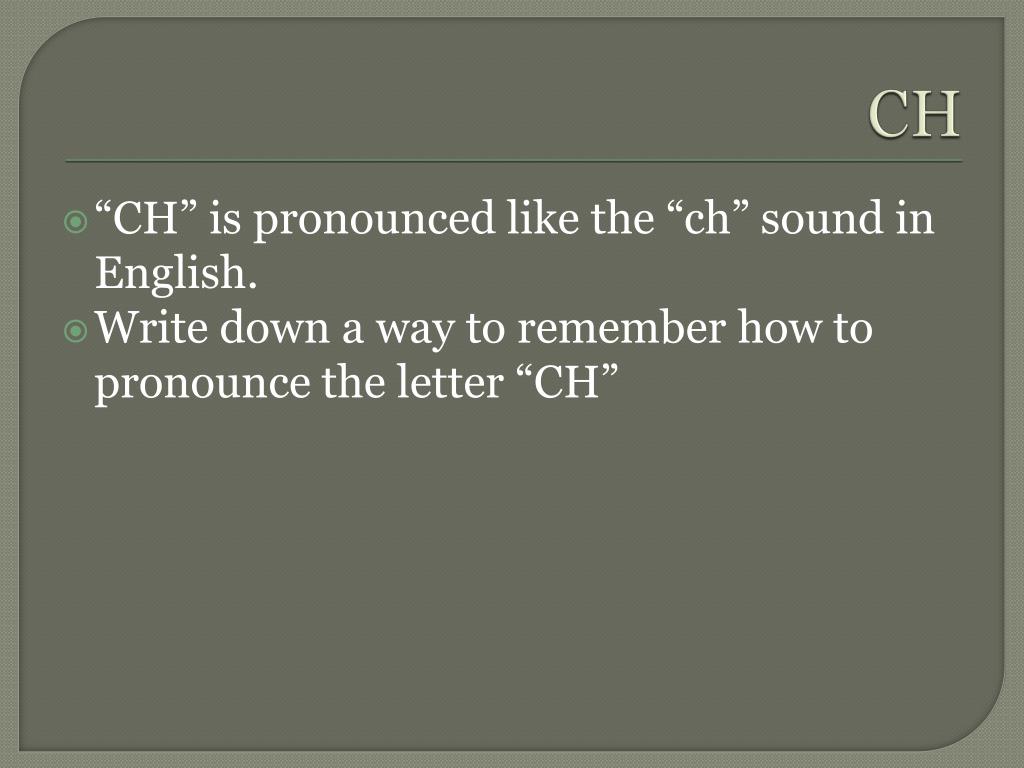 PPT - Spanish Letter Pronunciations PowerPoint Presentation, free ...