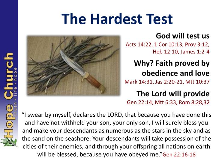 PPT - Abraham Faith in God’s Provision Genesis 22:1-19 PowerPoint ...