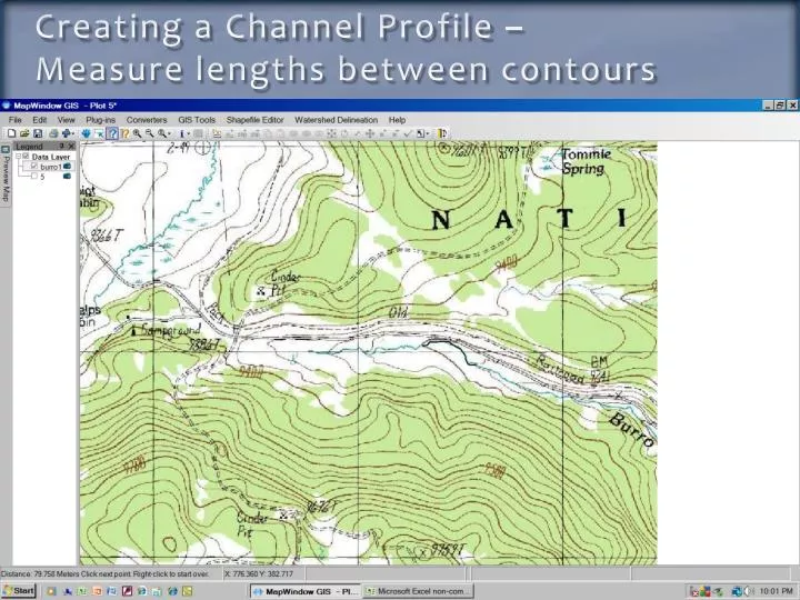 PPT - Creating a Channel Profile – Measure lengths between contours ...