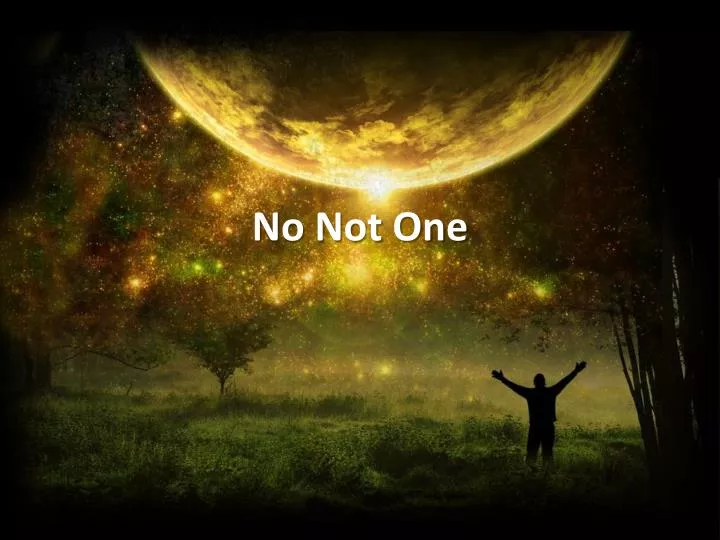 PPT - No Not One PowerPoint Presentation, free download - ID:2593941