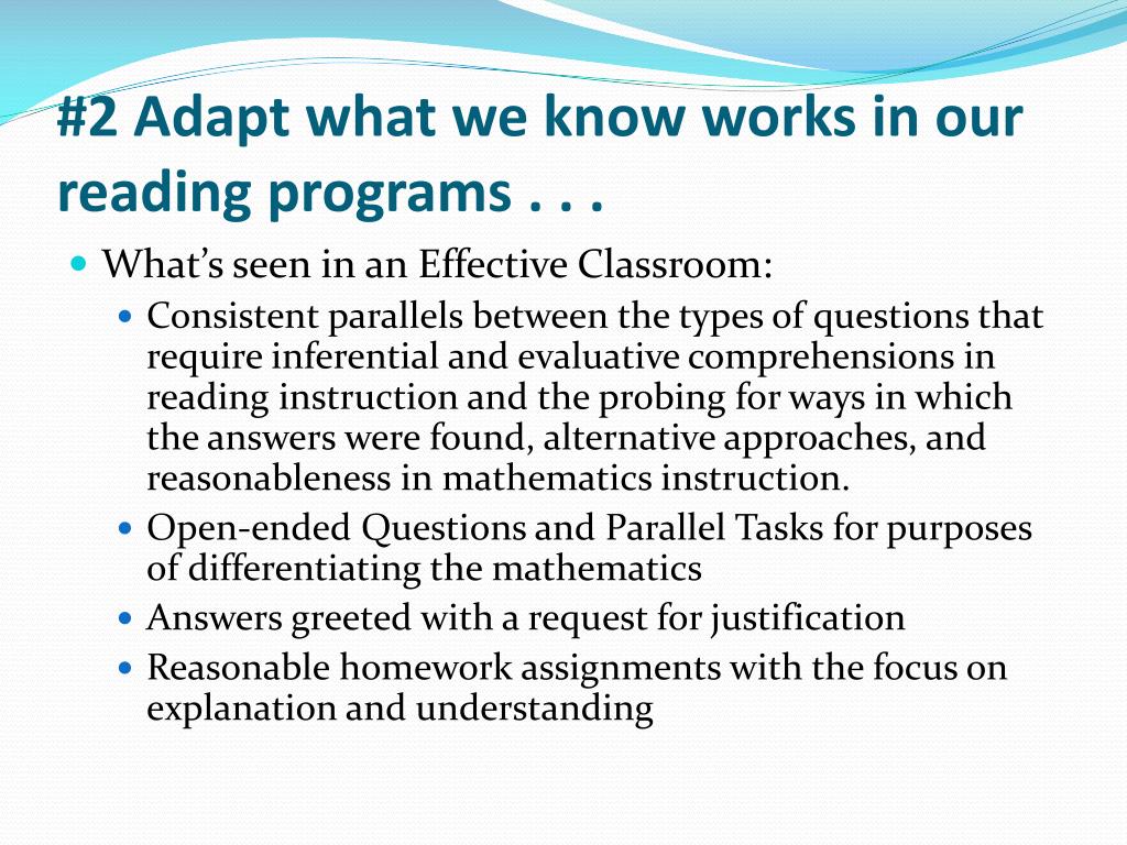 PPT - The 10 Instructional Shifts That Raise Student Achievement ...