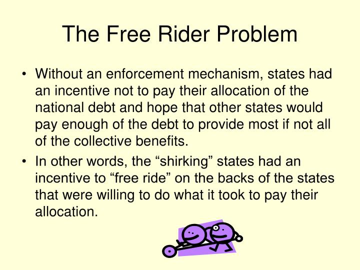 PPT - A Free Rider Problem Under the Articles of Confederation ...