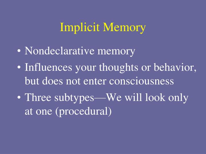 PPT - Stage Model of Memory PowerPoint Presentation - ID:2594519