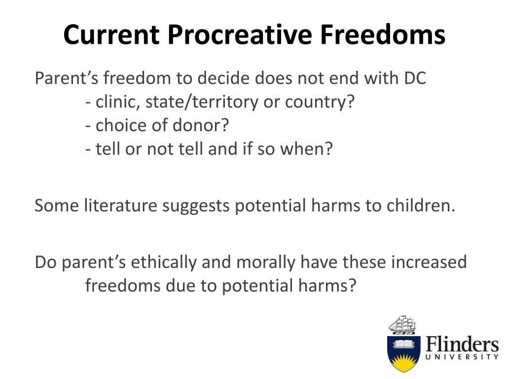 PPT - Procreative Freedoms Using Donated Gametes A Parental Virtue ...