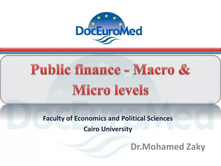 PPT - Public finance - Macro & Micro levels PowerPoint Presentation ...