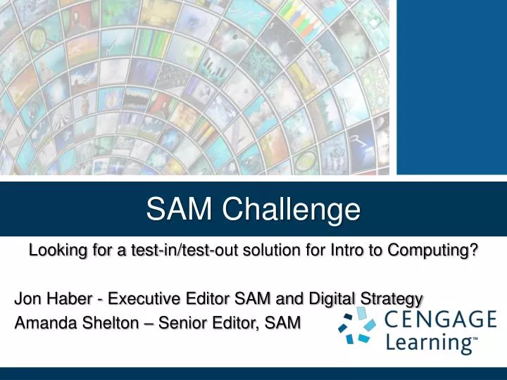 PPT - SAM Challenge PowerPoint Presentation, free download - ID:2595218