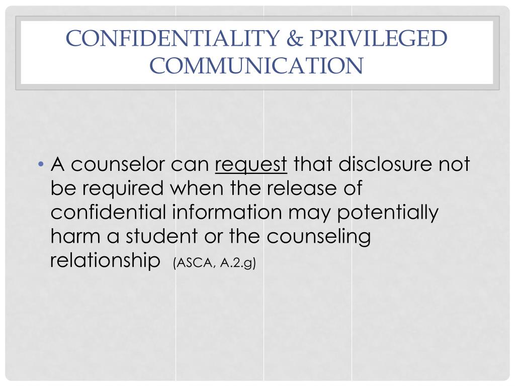 PPT - Ethical/Legal Issues & The Professional School Counselor ...