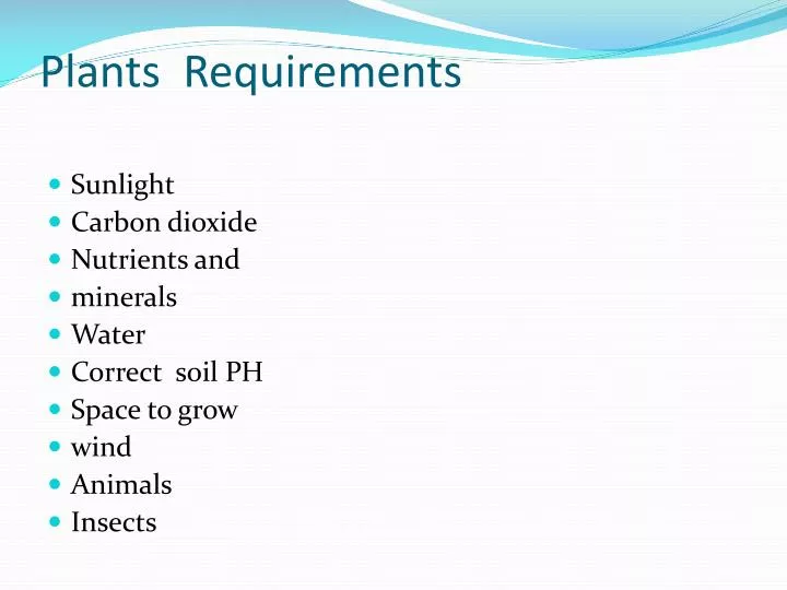 PPT - Plants Requirements PowerPoint Presentation, free download - ID ...