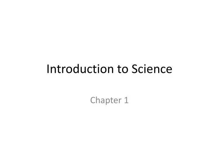 PPT - Introduction to Science PowerPoint Presentation, free download ...