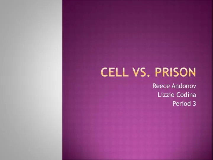 PPT - Cell vs. Prison PowerPoint Presentation, free download - ID:2595653