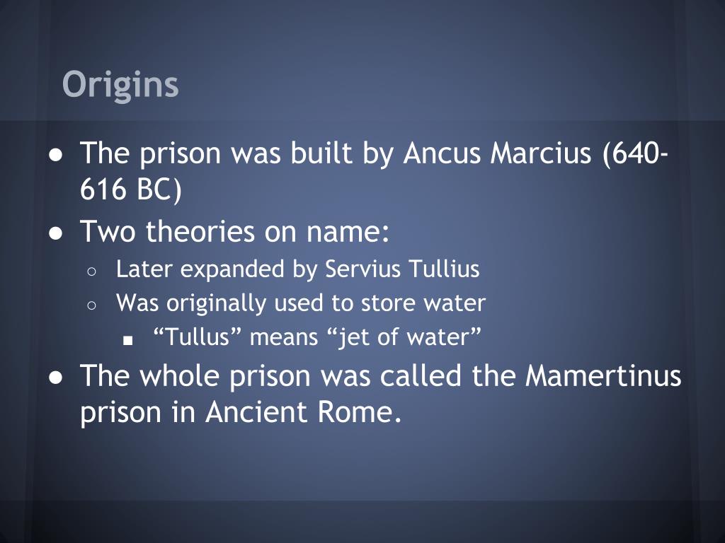 PPT - Tullianum Chamber in the Mamertine prison. PowerPoint ...