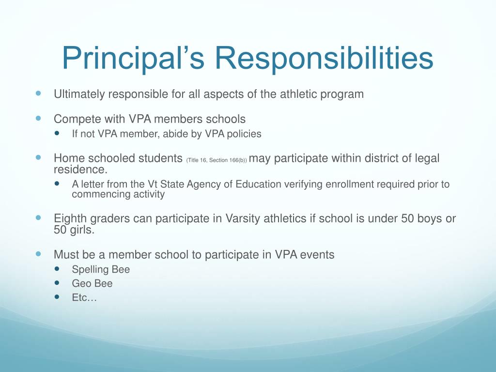 PPT - Vermont Principals’ Association Middle School Athletics ...