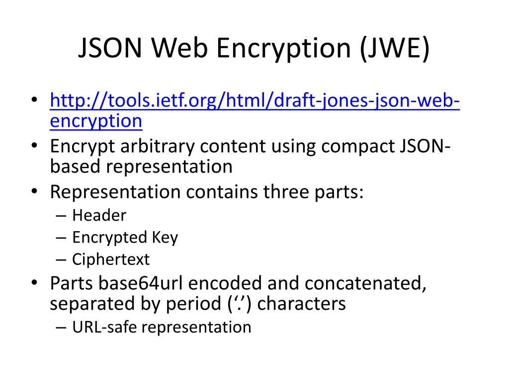 PPT - Proposed Documents for JOSE: JSON Web Signature (JWS) JSON Web ... PPT - Proposed Documents for JOSE: JSON Web Signature (JWS) JSON Web ...