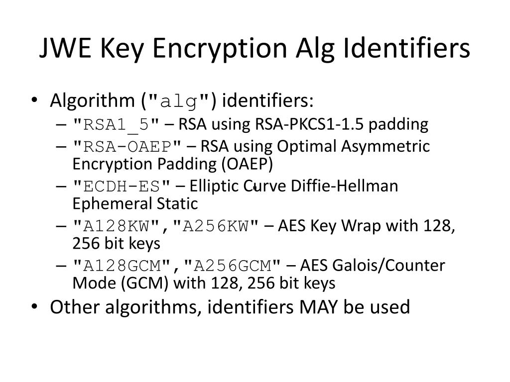 PPT - Proposed Documents for JOSE: JSON Web Signature (JWS) JSON Web ... PPT - Proposed Documents for JOSE: JSON Web Signature (JWS) JSON Web ...