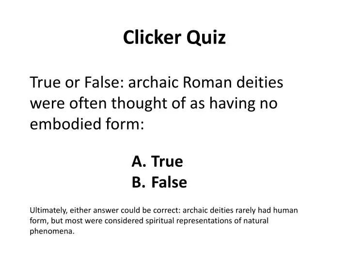 PPT - Clicker Quiz PowerPoint Presentation, free download - ID:2596857