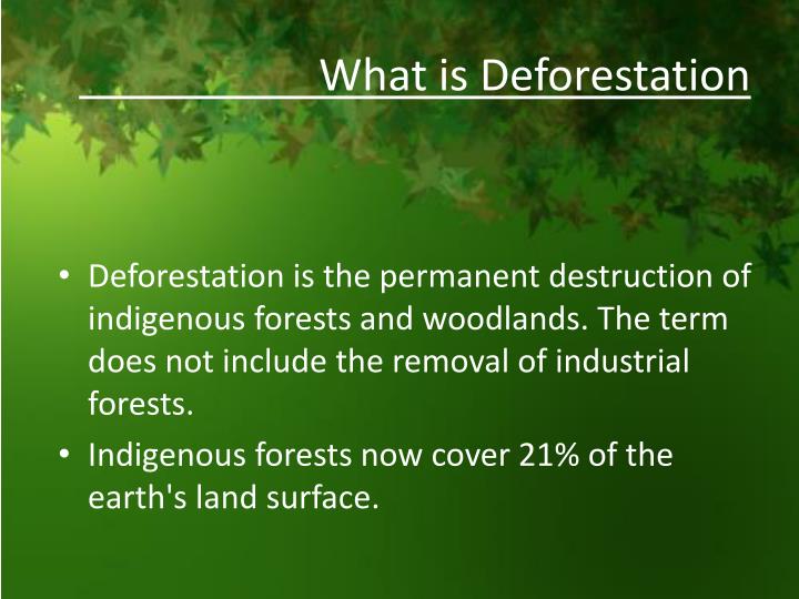 PPT - Deforestation PowerPoint Presentation - ID:2597201