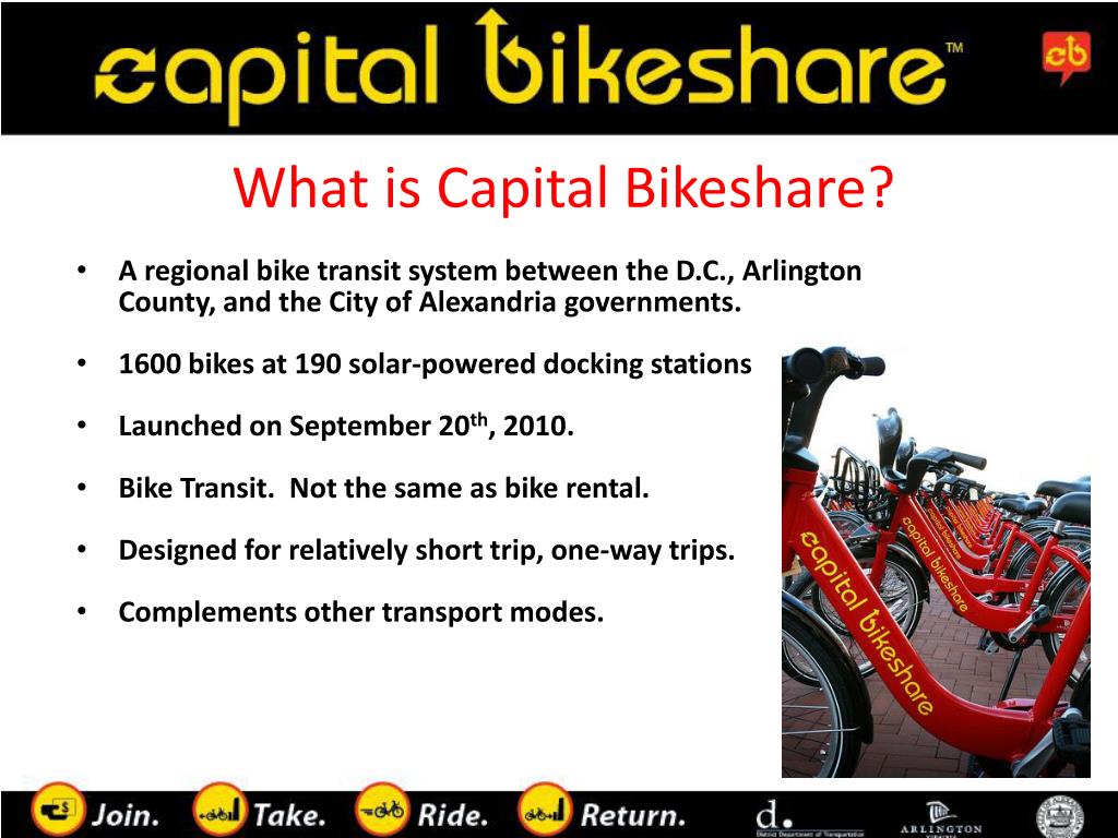 PPT - Capital Bikeshare National Capital Region Transportation Planning ...