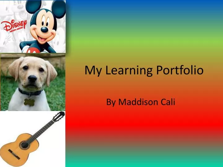 PPT - My Learning Portfolio PowerPoint Presentation, free download - ID ...