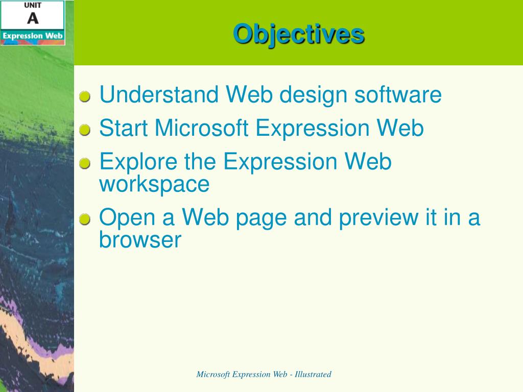 Ppt Microsoft Expression Web Illustrated Unit A Getting Started With Microsoft Expression 9225