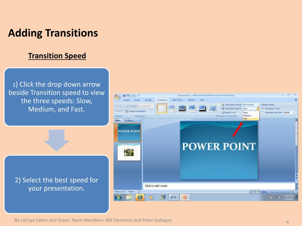 PPT A Power Point Tutorial How To Add Transitions PowerPoint Presentation ID 2597649
