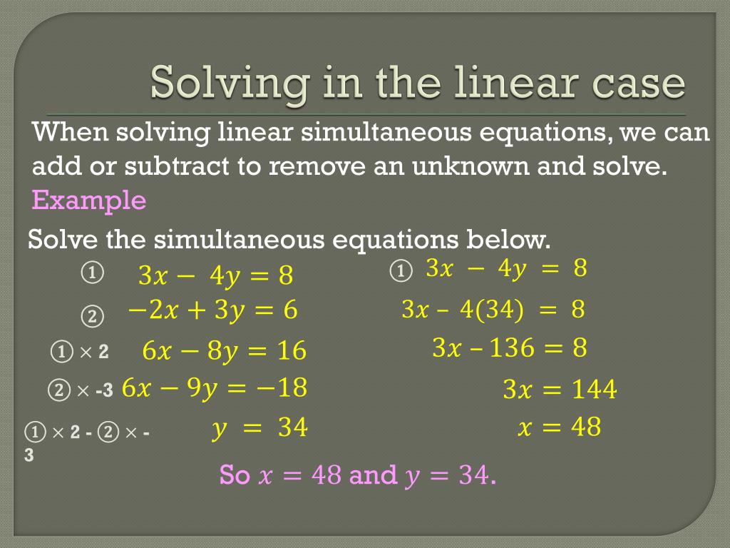 PPT - Solving Non-linear Simultaneous Equations PowerPoint Presentation ... PPT - Solving Non-linear Simultaneous Equations PowerPoint Presentation ...