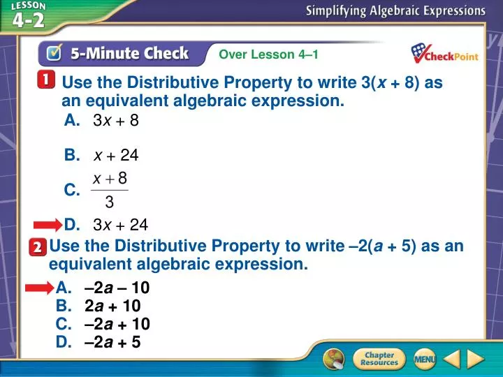 PPT - 5-Minute Check 3 PowerPoint Presentation, free download - ID:2597939