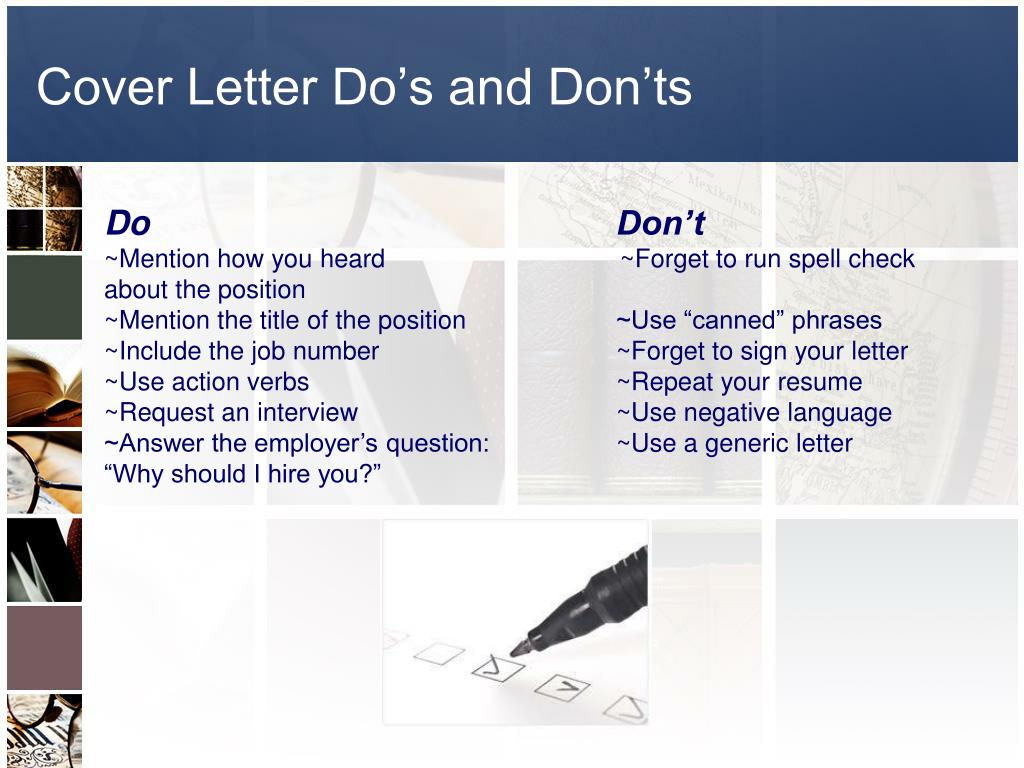 PPT - The Importance of a Cover Letter: Why a Resume Alone Isn't Enough ...