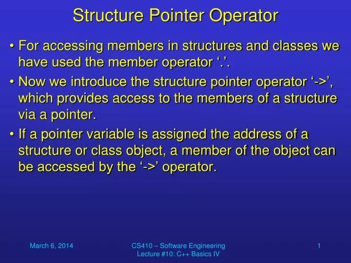 Ppt Structure Pointer Operator Powerpoint Presentation Free Download Id 2598110